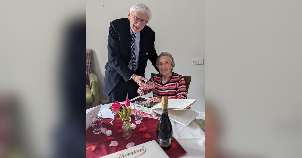 MHA Homestead Resident Celebrates 54th Anniversary with Tea