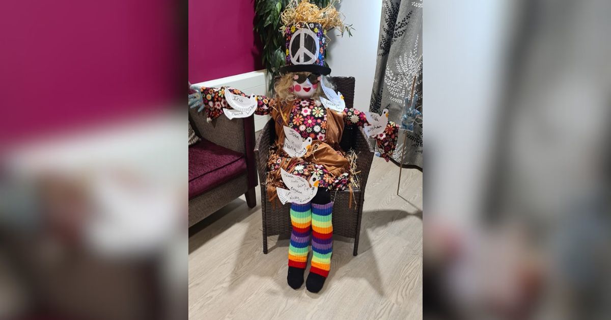MHA Oak Manor residents showcase art in scarecrow contest