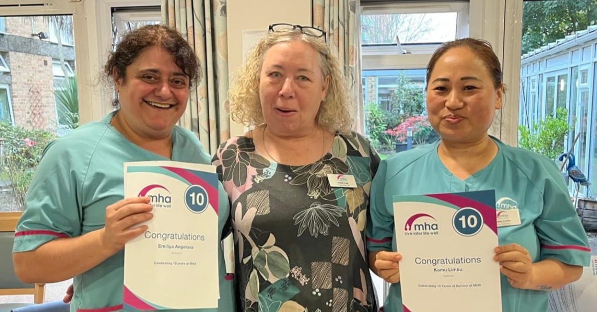 MHA Kenbrook health care assistants mark 10-year service